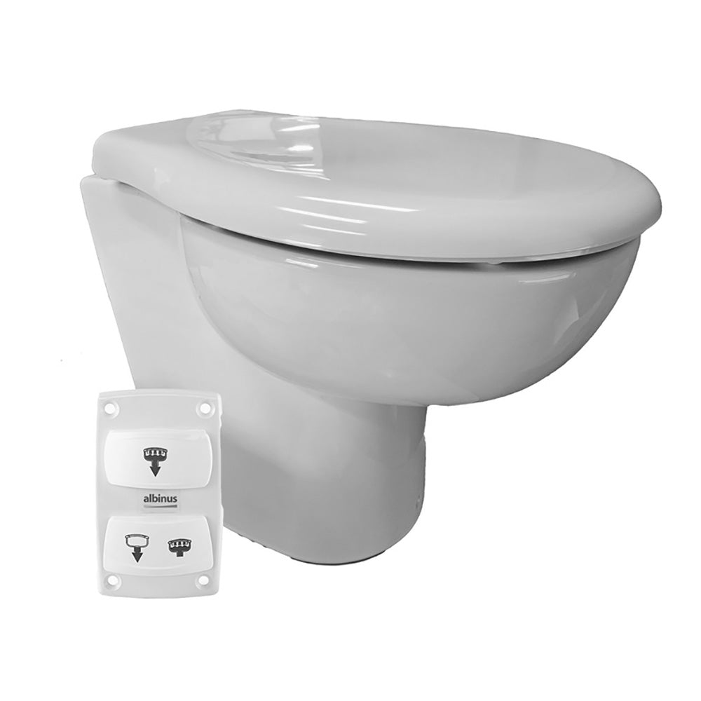 Albin Group Ultra Slim Eco Standard 12V Toilet | Marine Sanitation | NVN Marine