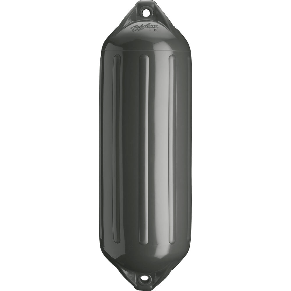 Polyform NF-5 Heavy-Duty Twin Eye 8.9" x 26.8" - Graphite | Fenders | NVN Marine