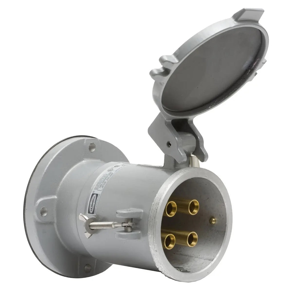 Hubbell M5200BS1R 200A Inlet 200A 600V 4 Pole 5 Wire | Shore Power ...