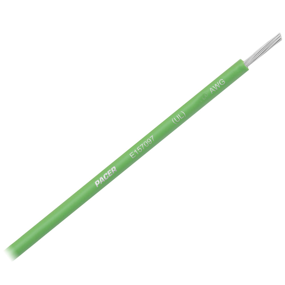 Pacer Light Green 14 AWG Primary Wire - 25' | Electrical | Wire | NVN ...