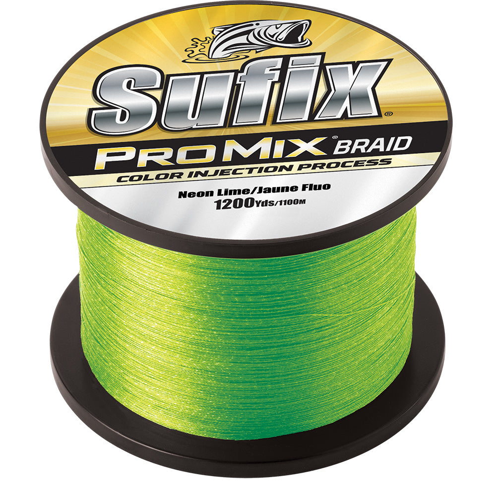 Sufix ProMix® Braid - 40lb - Neon Lime - 1200 yds | NVN Marine