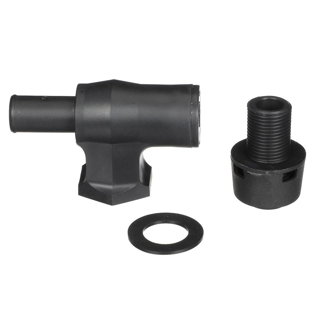 Attwood 90° P-Trap Fuel Tank Vent - Black w/Black Vent Head | NVN Marine