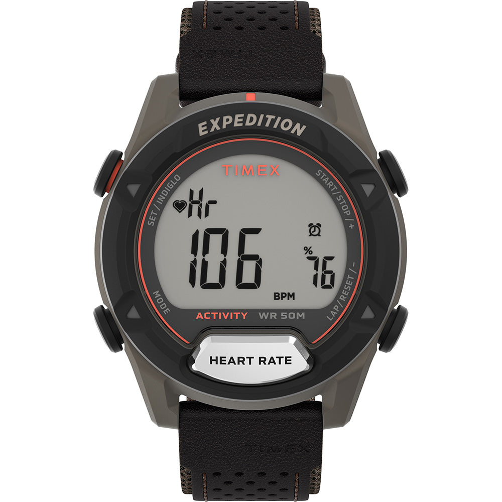 Timex Expedition Trailblazer Activity Tracker + HR - Brown Resin Case ...