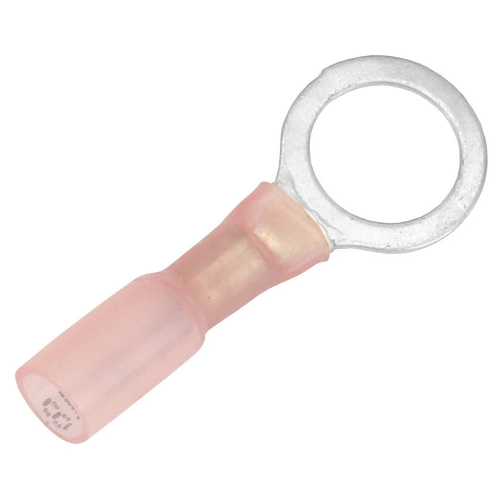 Pacer 22-18 AWG Heat Shrink Ring Terminal - 3/8" Stud Size - 25 Pack ...