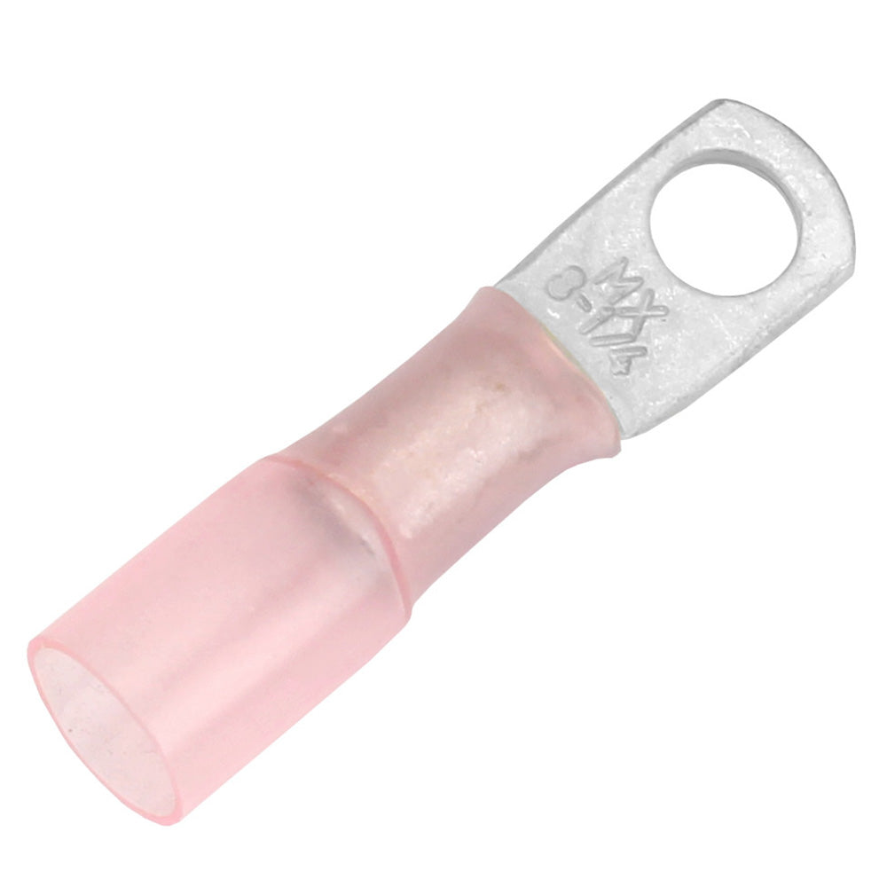 Pacer 8 AWG Heat Shrink Ring Terminal - 1/4" Stud Size - 3 Pack | NVN ...