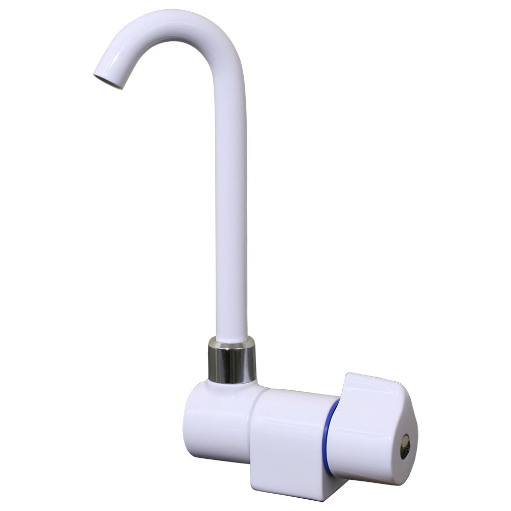 Scandvik Tall Tap w/Folding Spout - White Powder Coat Finish | NVN Marine