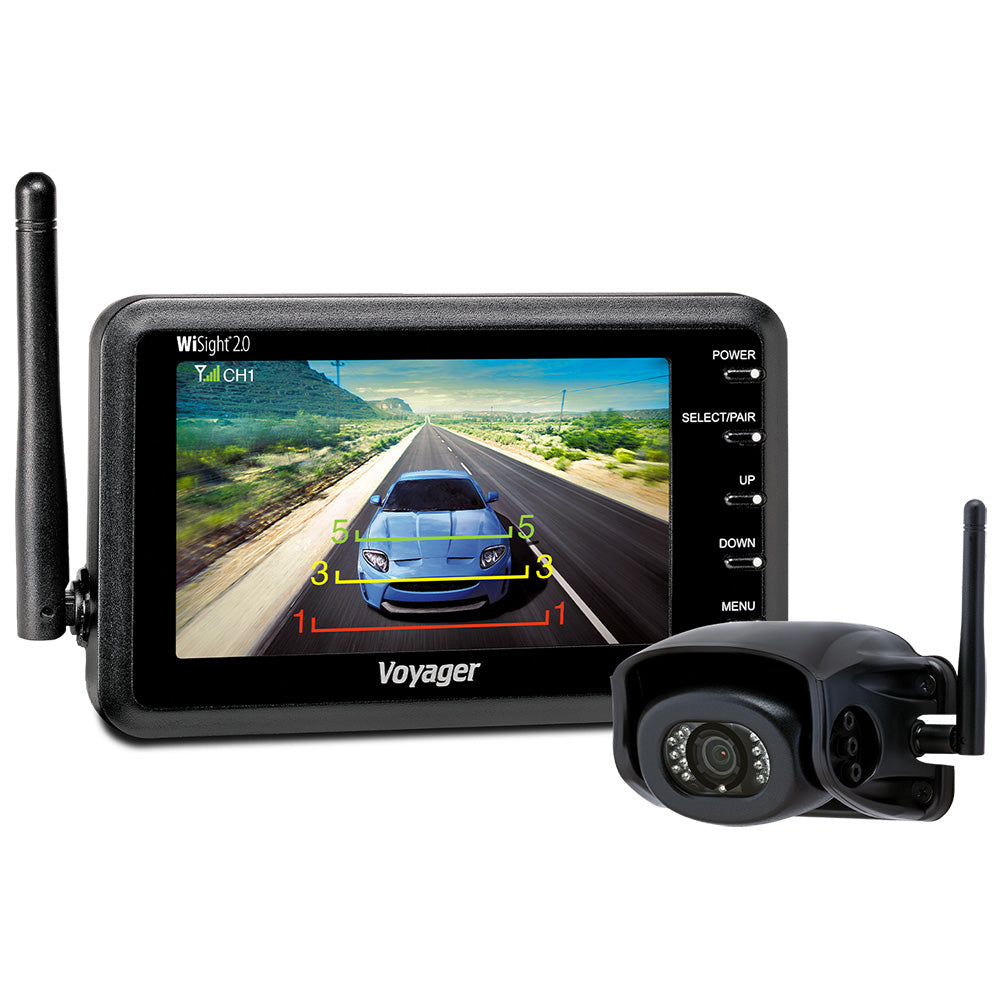 Voyager WiSight 2.0 - 4.3" Monitor w/Camera f/Prewire System - Wireless ...