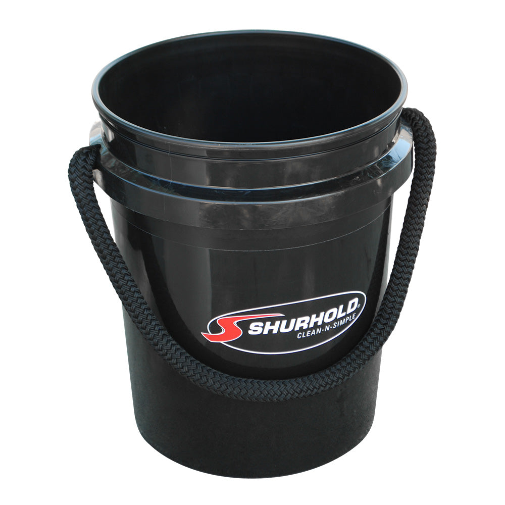 Shurhold World's Best Rope Handle Bucket - 5 Gallon - Black | NVN Marine