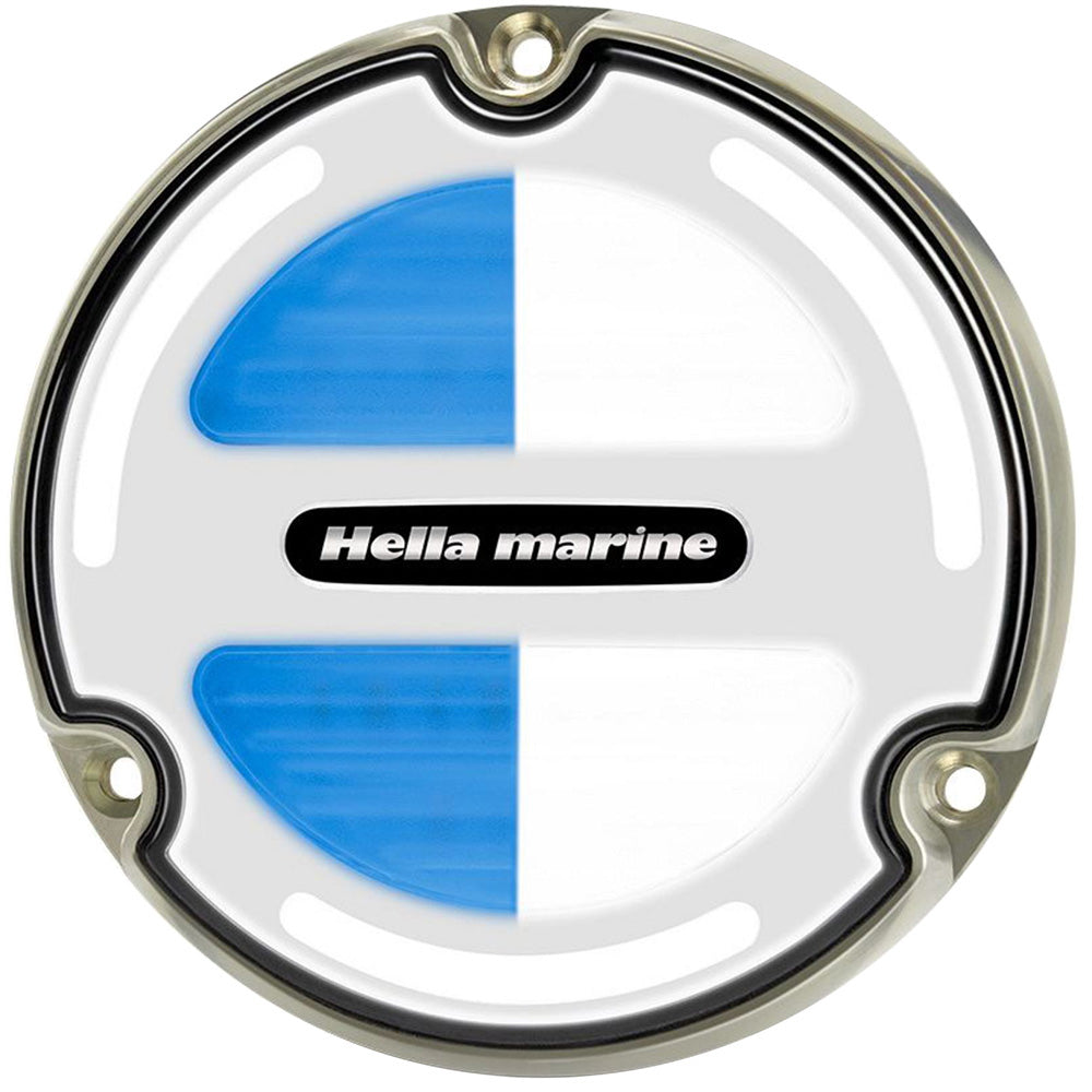Hella Marine Apelo A3 White/Blue Underwater Light - Bronze - White Lens ...