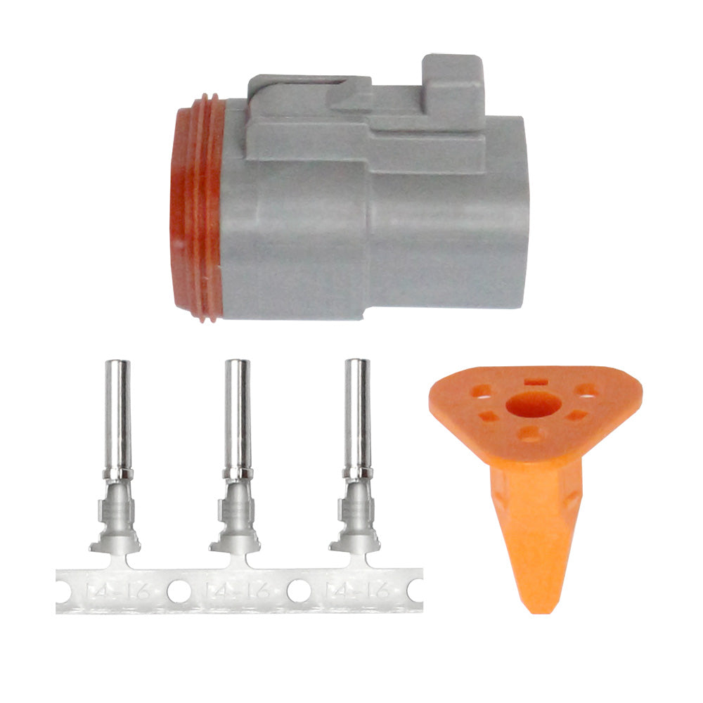 Pacer DT Deutsch Plug Repair Kit - 14-18 AWG (3 Position) | NVN Marine