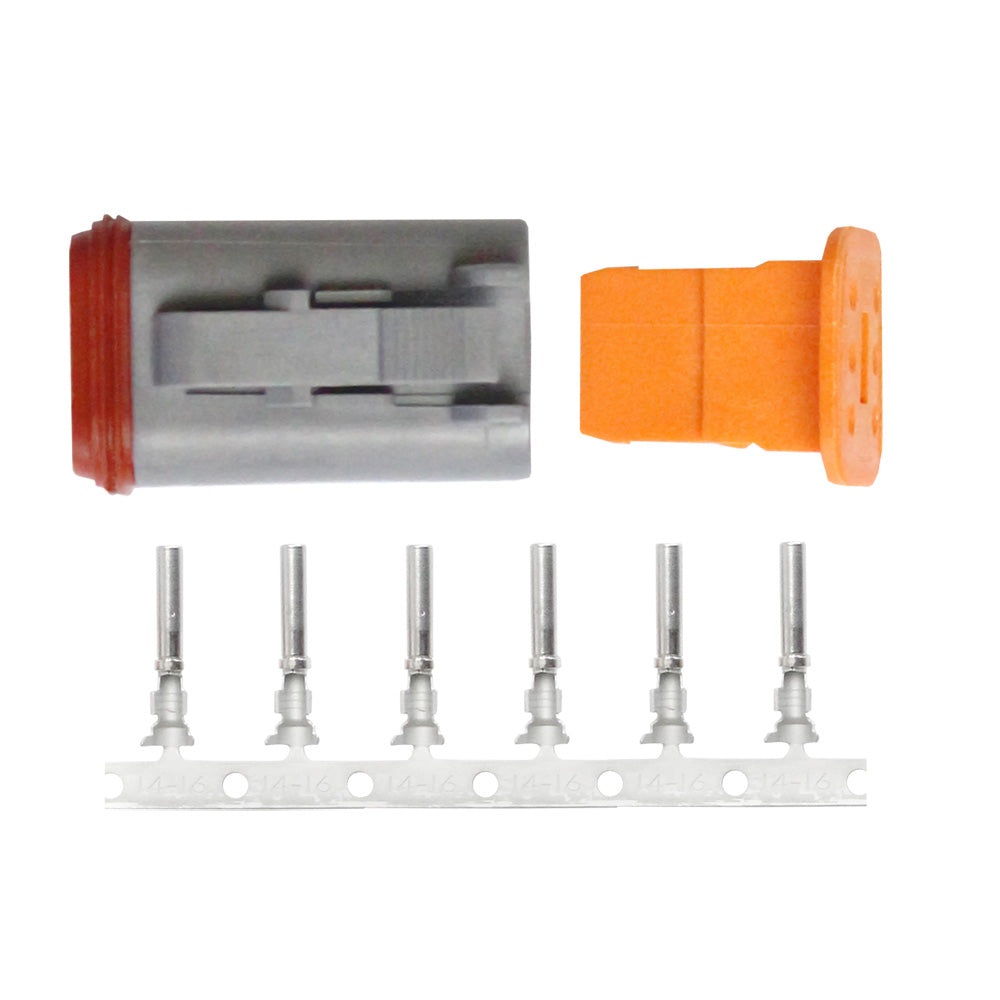 Pacer DT Deutsch Plug Repair Kit - 14-18 AWG (6 Position) | NVN Marine