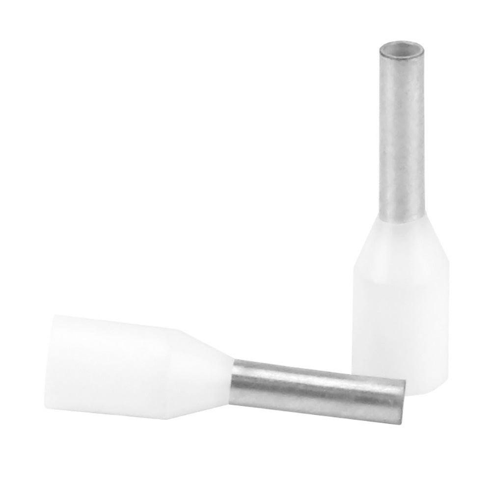 Pacer White 18-20 AWG Wire Ferrule - 6mm Length - 25 Pack | NVN Marine