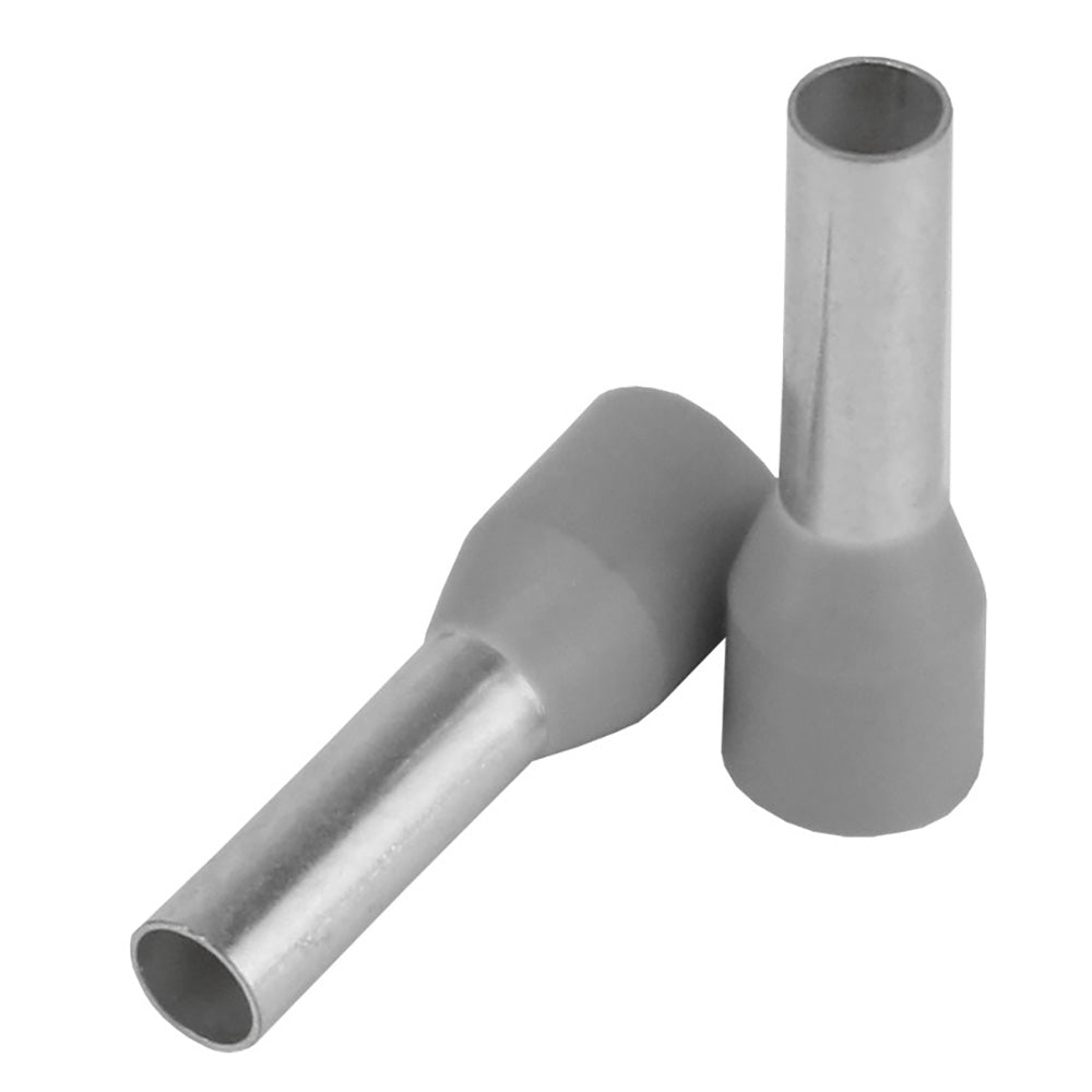 Pacer Grey 12 AWG Wire Ferrule - 10mm Length - 25 Pack | Accessories ...