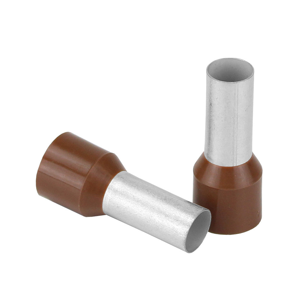Pacer Brown 4 AWG Wire Ferrule - 16mm Length - 10 Pack | Accessories ...
