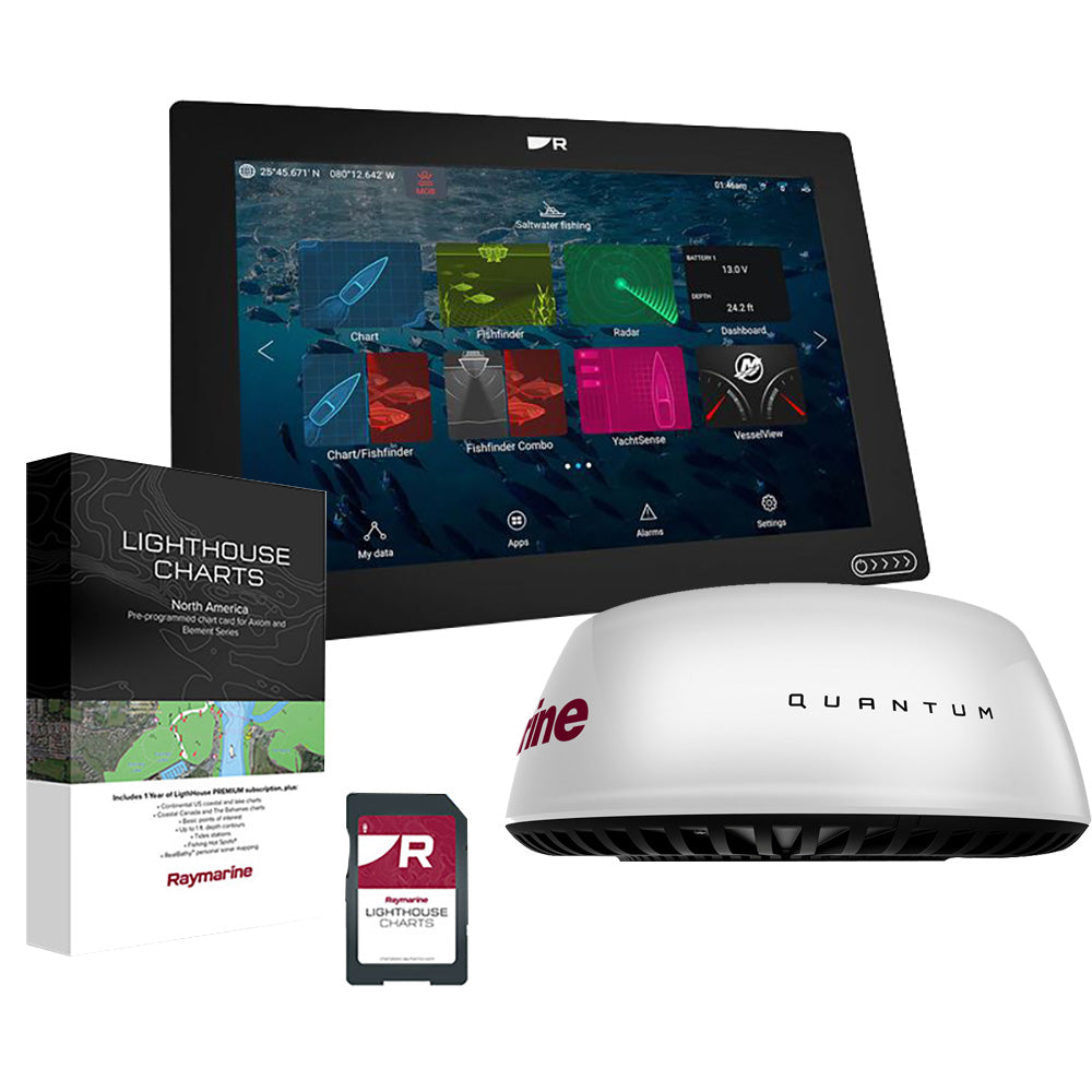 Raymarine Axiom+ 12 RV Chartplotter/Fishfinder w/Raymarine Quantum ...