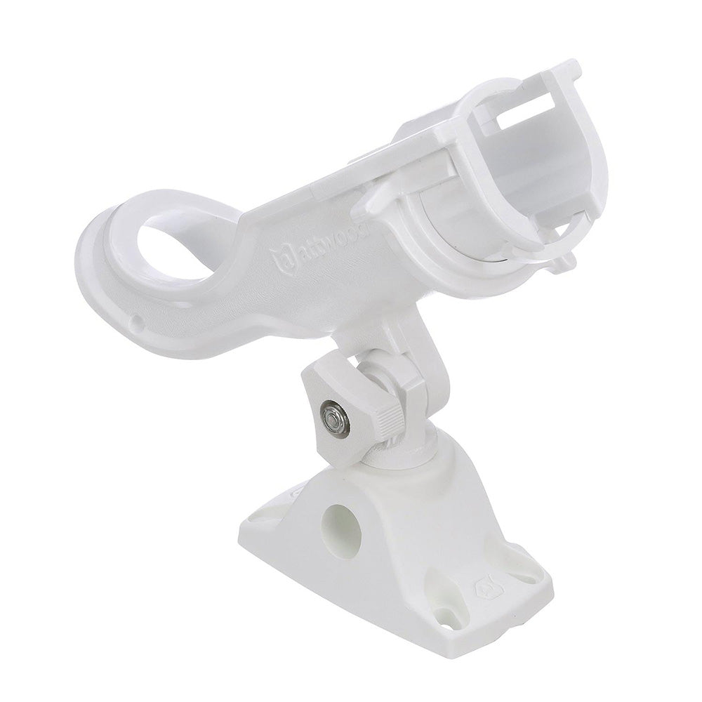 Attwood Heavy-Duty Adjustable Rod Holder w/Combo Mount - White | NVN Marine