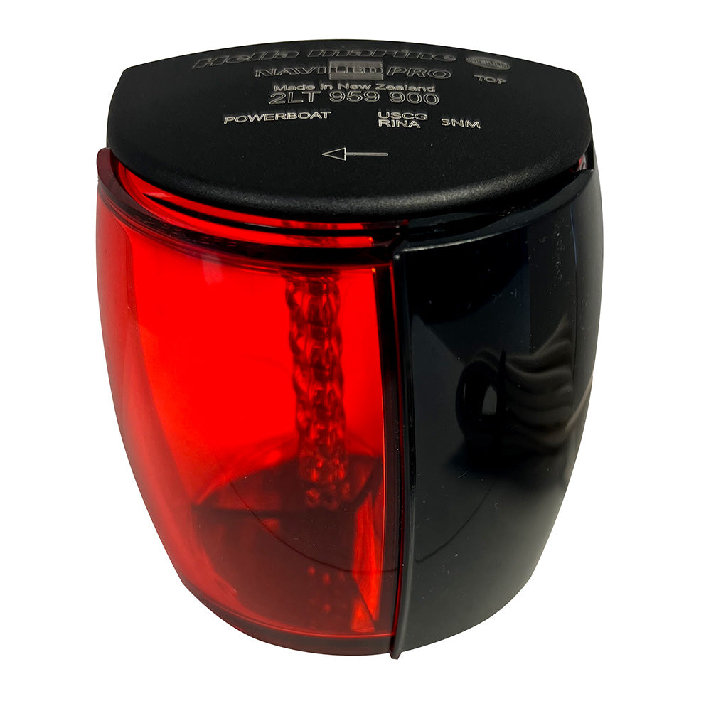 Hella Marine NaviLED PRO Port Navigation Lamp - Black - 3NM | NVN Marine