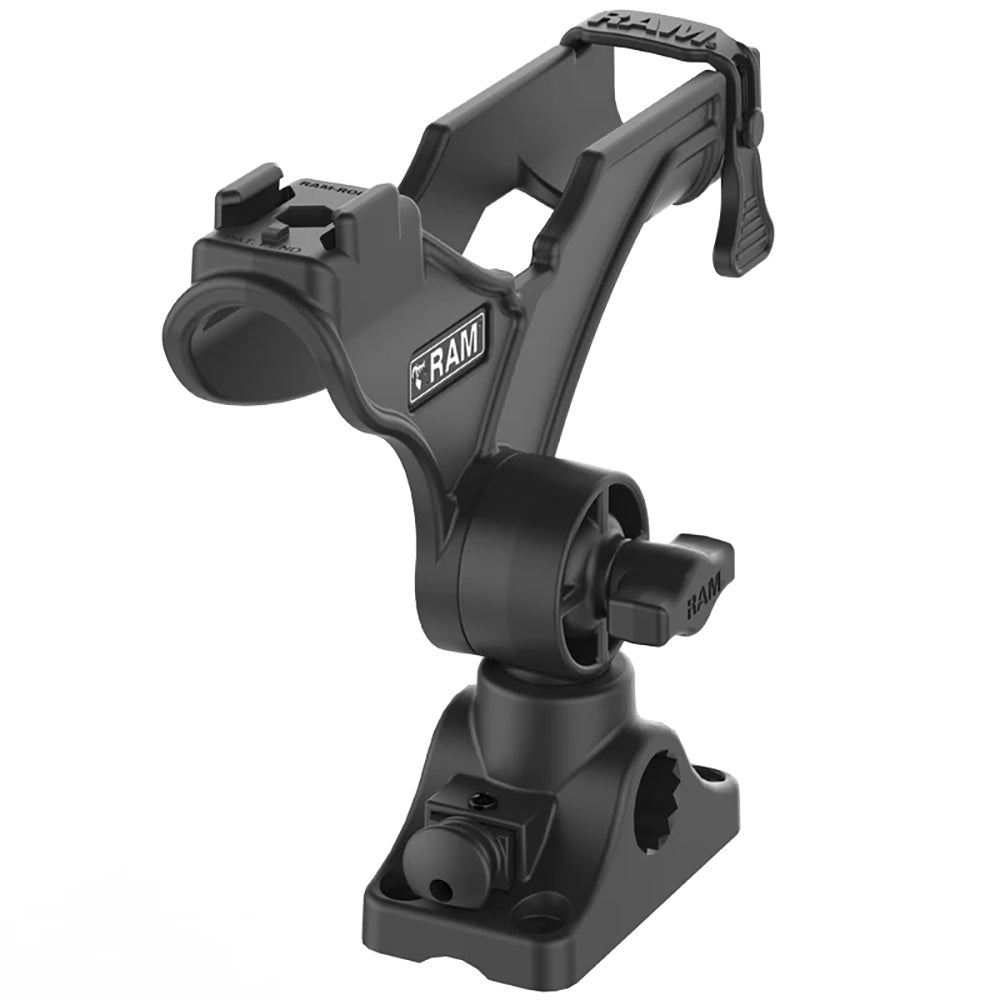 RAM Mount RAM ROD® JR Fishing Rod Holder w/Bulkhead/Flat Surface Base ...