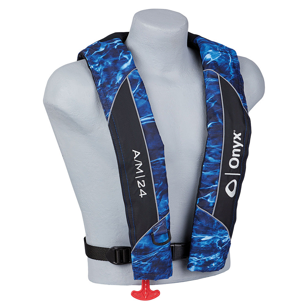 Onyx A/M-24 Auto/Manual Adult Universal PFD - Blue/Black | Life Vests ...