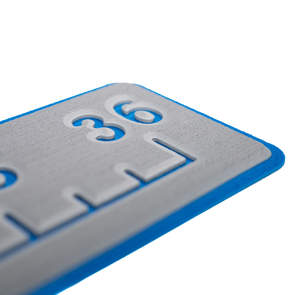 SeaDek 36” Routed Ruler - 6mm - Brushed Texture - Storm Grey/Bimini ...