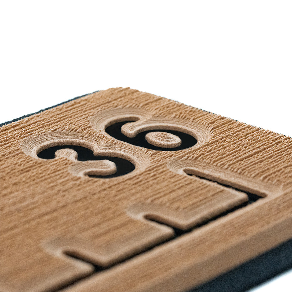 SeaDek 36” Routed Ruler - 6mm - Brushed Texture - Mocha/Black | NVN Marine