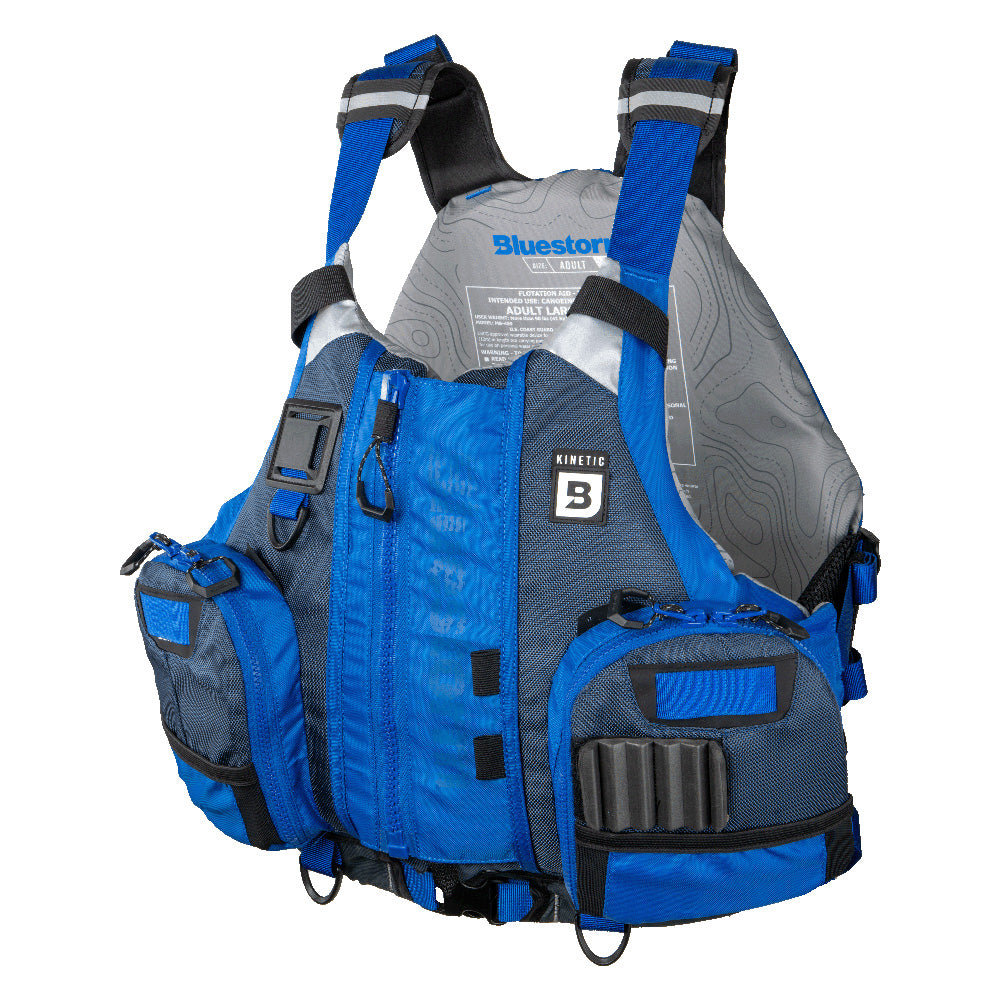 Bluestorm Kinetic Kayak Fishing Vest - Deep Blue - L/XL | Life Vests ...