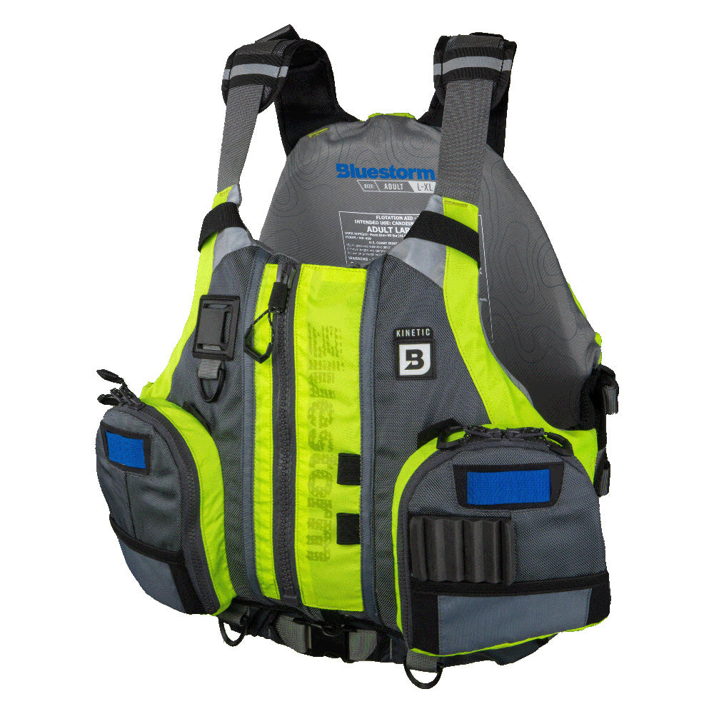 Bluestorm Kinetic Kayak Fishing Vest - Hi-Vis - 2XL/3XL | Life Vests ...