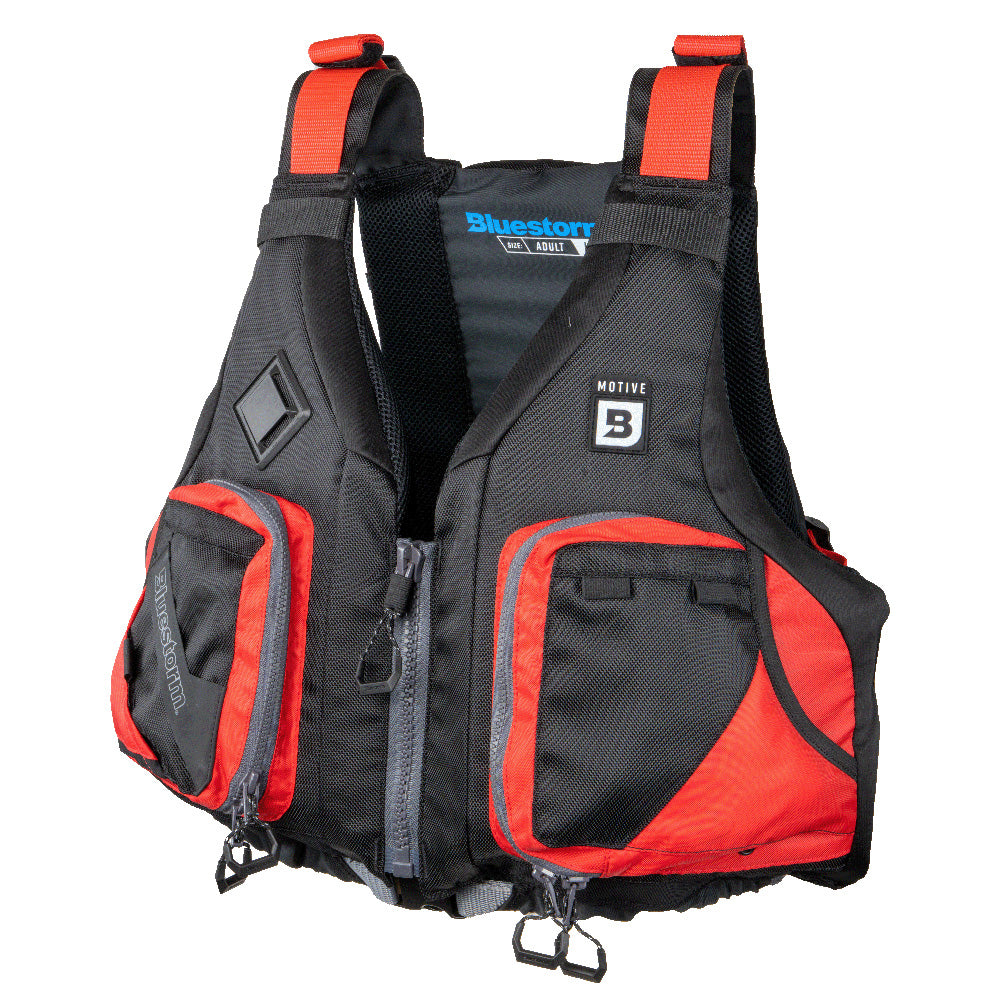Bluestorm Motive Kayak Fishing Vest - Nitro Red - 2XL/3XL | Life Vests ...