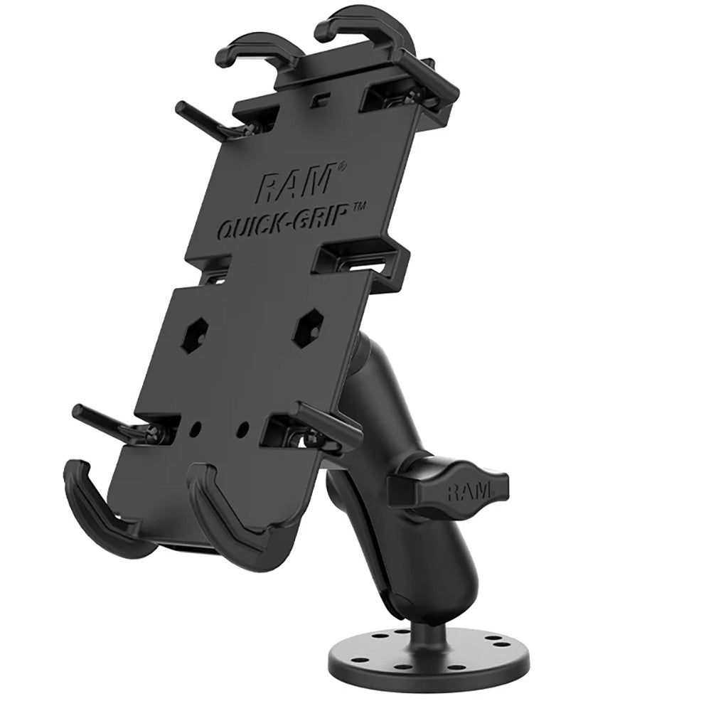 RAM Mount RAM® Quick-Grip™ XL Spring-Loaded Phone Mount w/Drill-Down ...