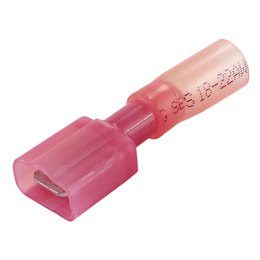 Pacer 22-18 AWG Fully-Insulated Male Disconnect Terminal - Red - 25 ...