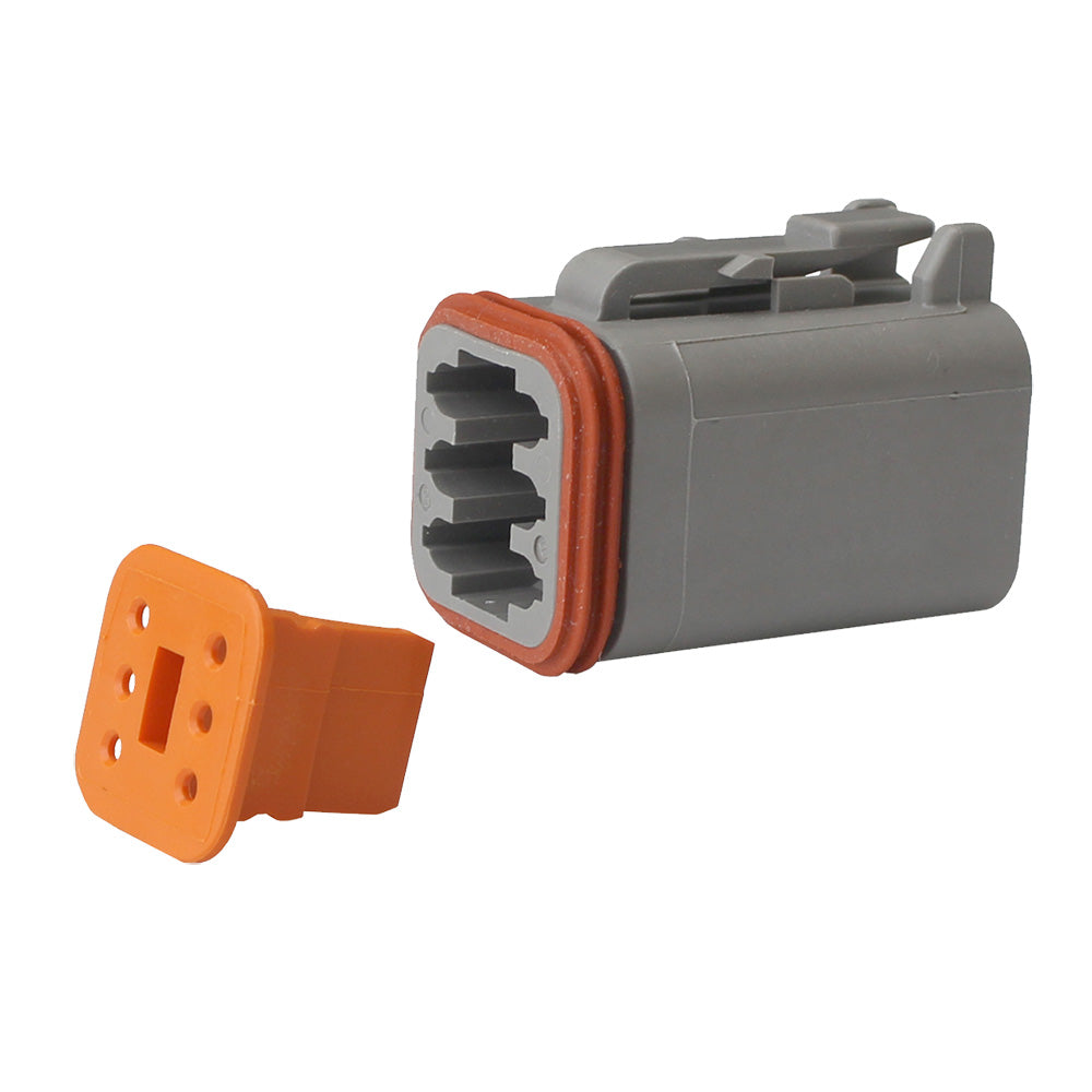 Pacer Deutsch DT Plug & Wedge Lock Kit - 6 Position - 5 Pack | NVN Marine