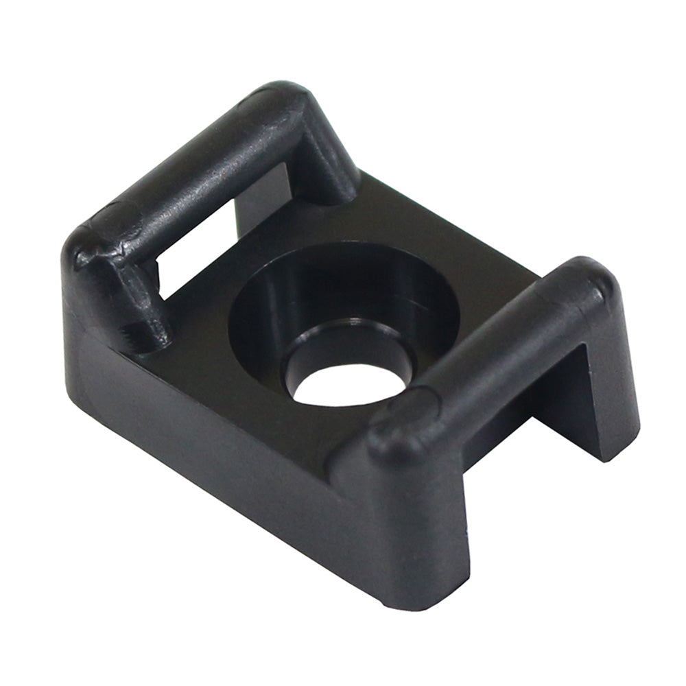 Pacer Screw Down Cable Tie Mount - #10 Screw Mount Method - Black - 100 ...