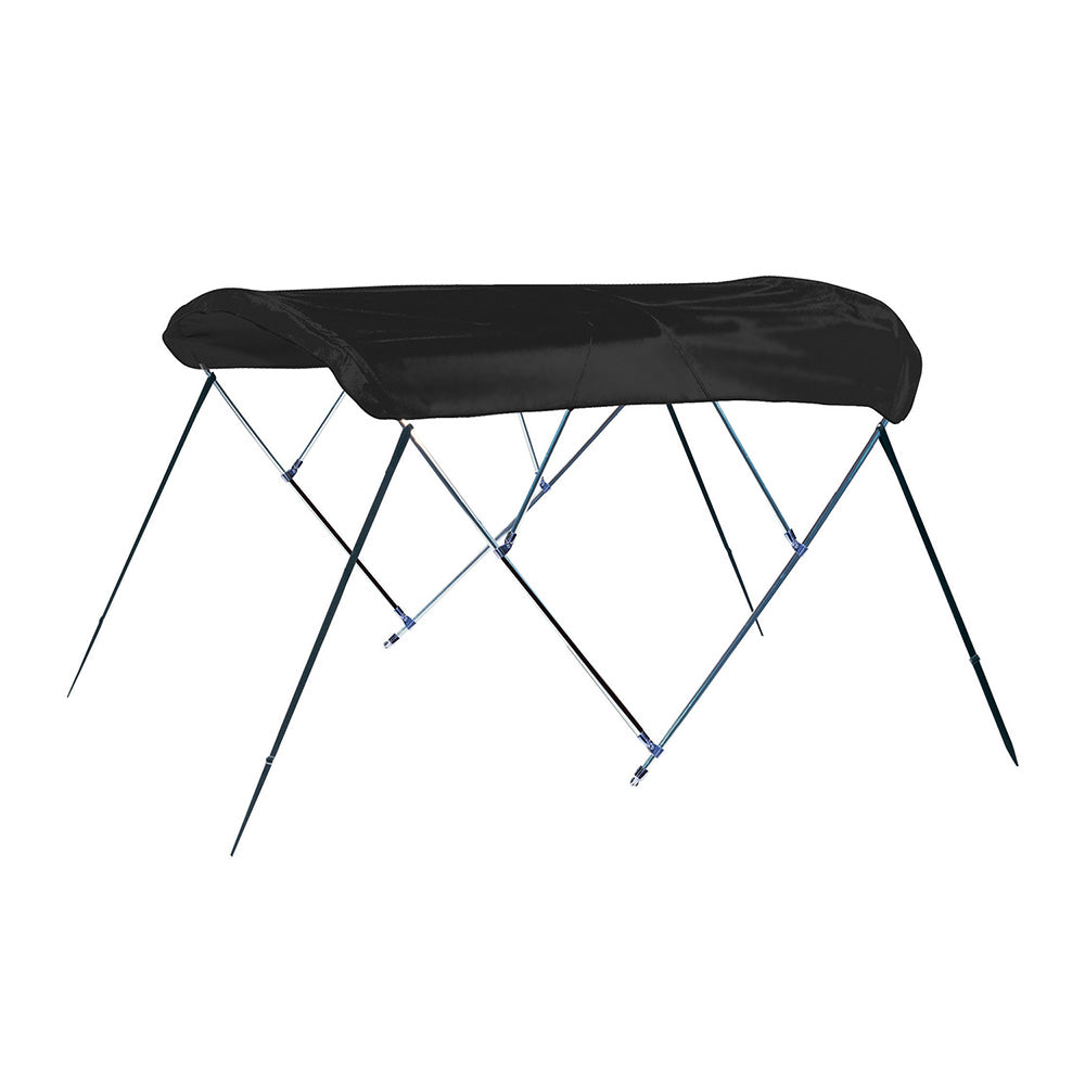 Carver 3 Bow 4675U Bimini Top with Boot - Black Acrylic | NVN Marine