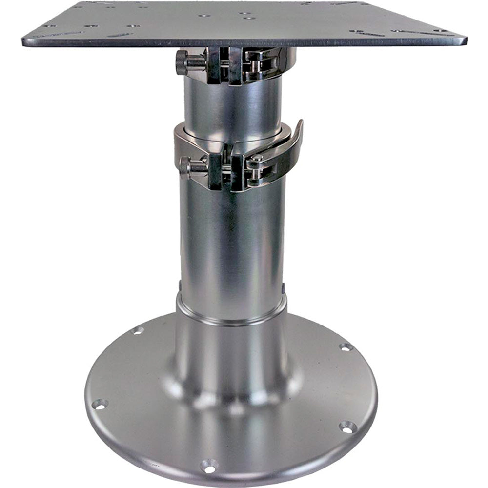 Springfield Pedestal - 3-Stage Table - 16"-30" - Brite Dip | NVN Marine