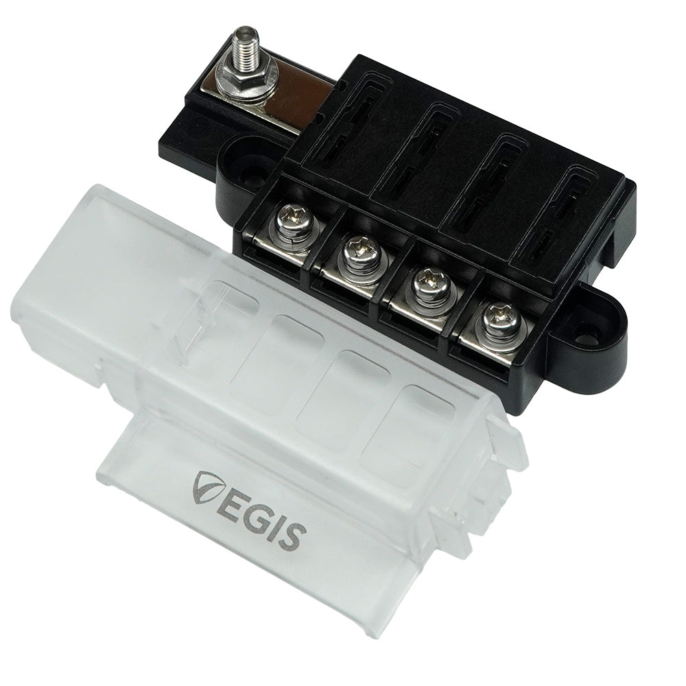 Egis RT Fuse Block - 4 Circuit w/Cover | Fuse Blocks & Fuses | NVN Marine
