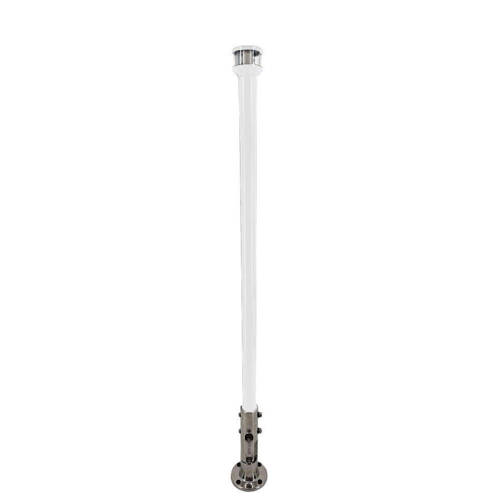 Seaview 24" Manually Folding Light Post w/316 Stainless Steel Base ...