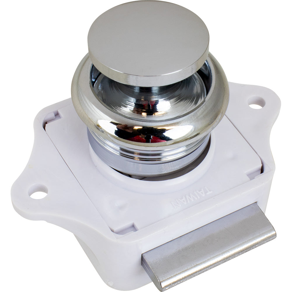 Sea-Dog Push Button Rim Latch - Chrome Plated Brass | Latches | NVN Marine