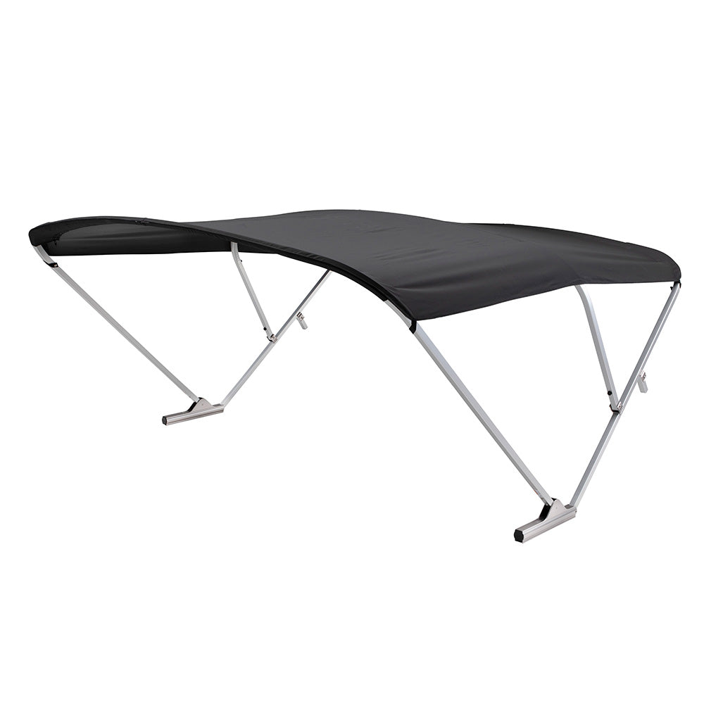 SureShade Power Bimini - Clear Anodized Frame - Black Fabric | NVN Marine
