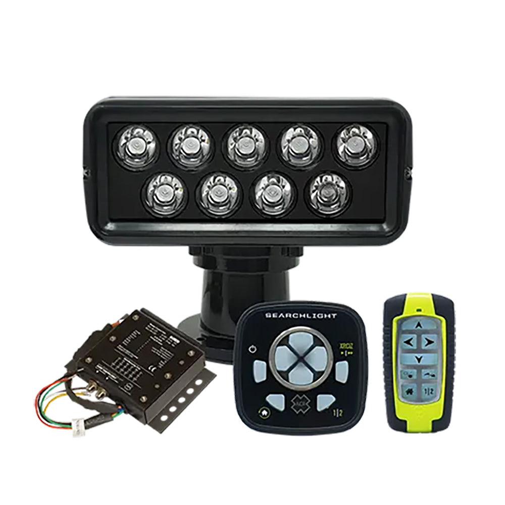 ACR RCL-100 LED Black Searchlight w/URP-103 Wired Point Pad, URC-104 ...