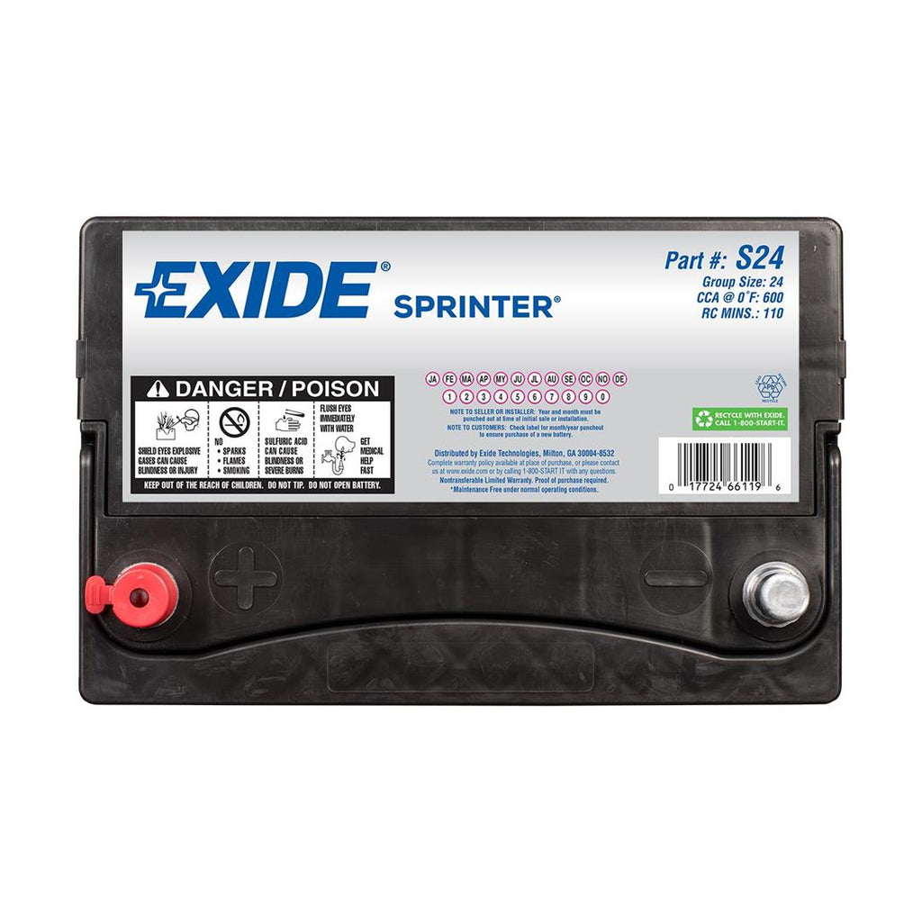 Exide Technologies S24 Battery | Winterizing | Battery Management | NVN ...