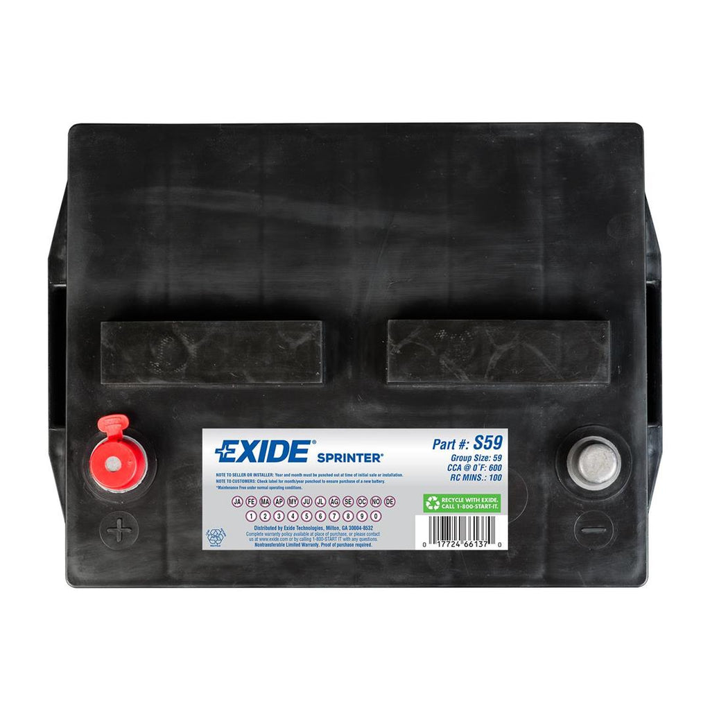 Exide Technologies S59 Battery | Winterizing | Battery Management | NVN ...
