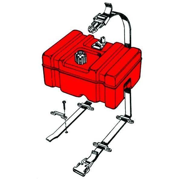 T-H Marine FCH1DP Boat Fuel Tank Hold Down | Fuel Management | NVN Marine