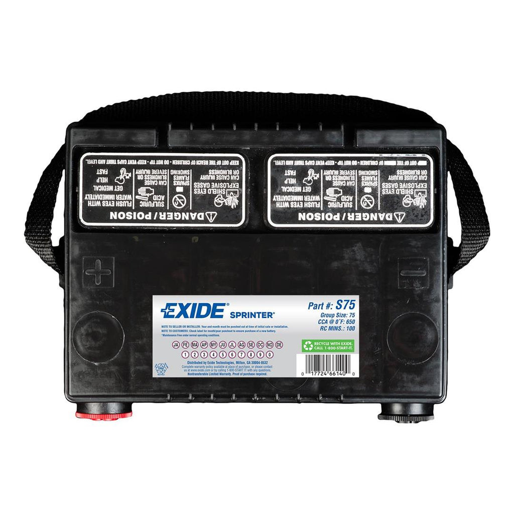 Exide Technologies S75 Battery | Winterizing | Battery Management | NVN ...