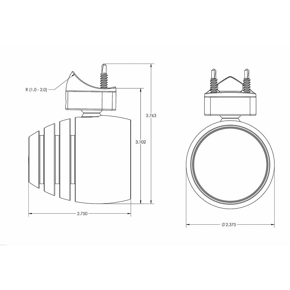 Lumitec Octane - LED Tower/Spreader Light - Black Housing - White Non ...