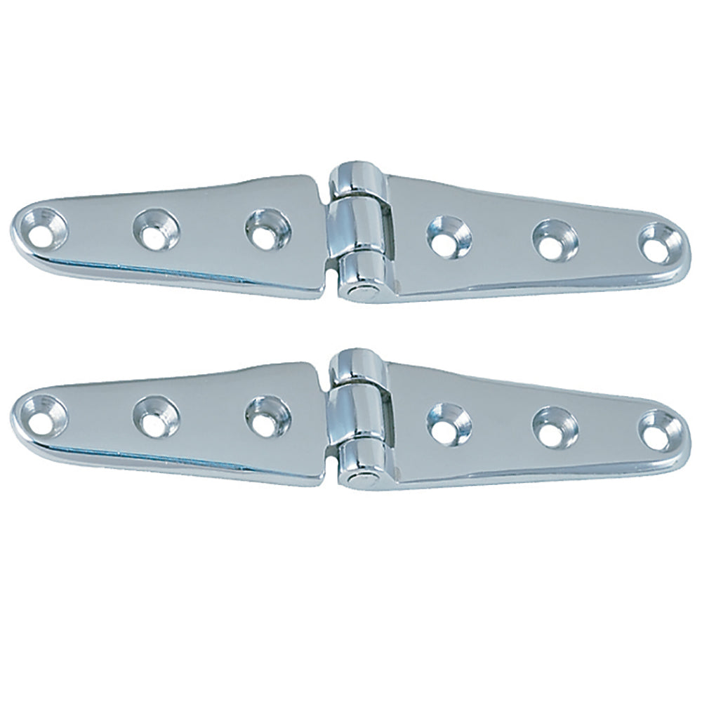 Perko 8" Chrome Plated Bronze Strap Hinges | Marine Hardware | Hinges ...