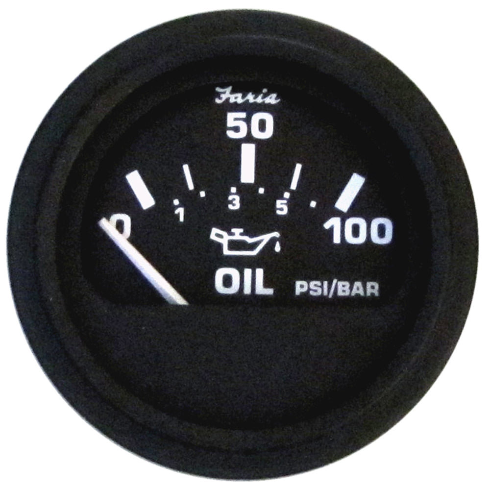 Faria Heavy-Duty 2" Oil Pressure Gauge (80 PSI) - Black | Gauges | NVN ...