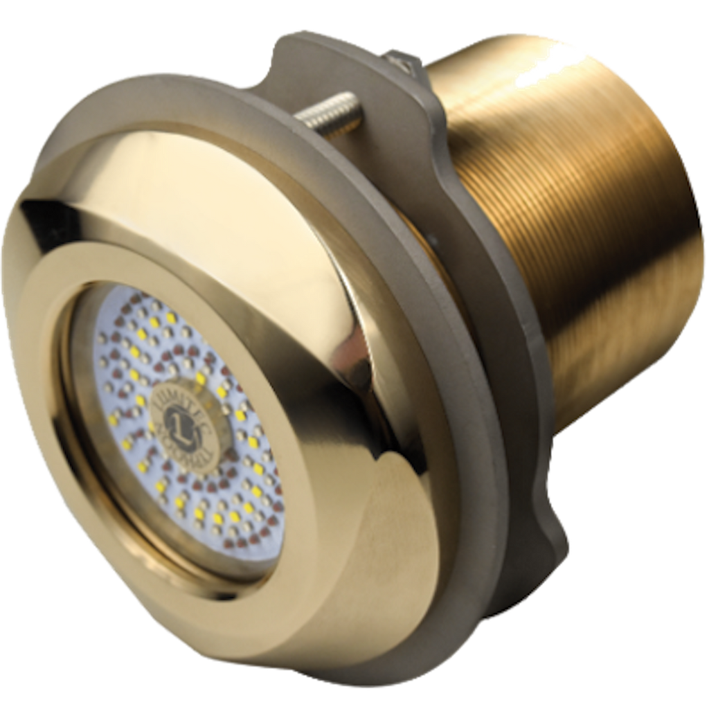 Lumitec Typhoon Underwater Bronze Thru-Hull LED Light - White/Blue ...