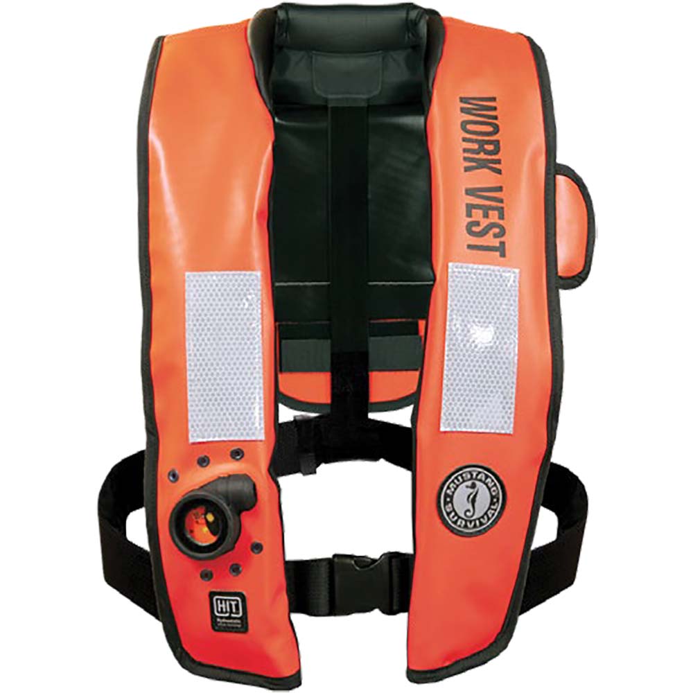 Mustang Inflatable Work Vest w/HIT & Customizable Back Flap | NVN Marine