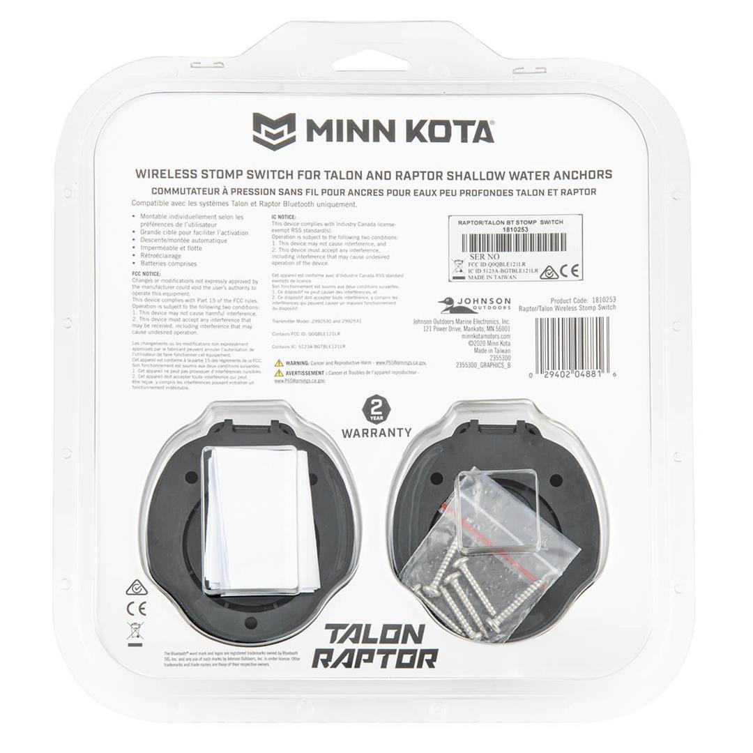 Minn Kota Raptor/Talon Bluetooth Stomp Switch | Anchoring Accessories ...