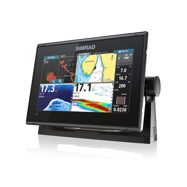 Simrad GO9 XSE Chartplotter/Fishfinder w/MED/HI Downscan Transom Mount ...